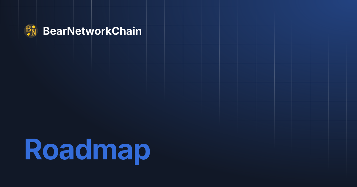 Roadmap | BearNetworkChain
