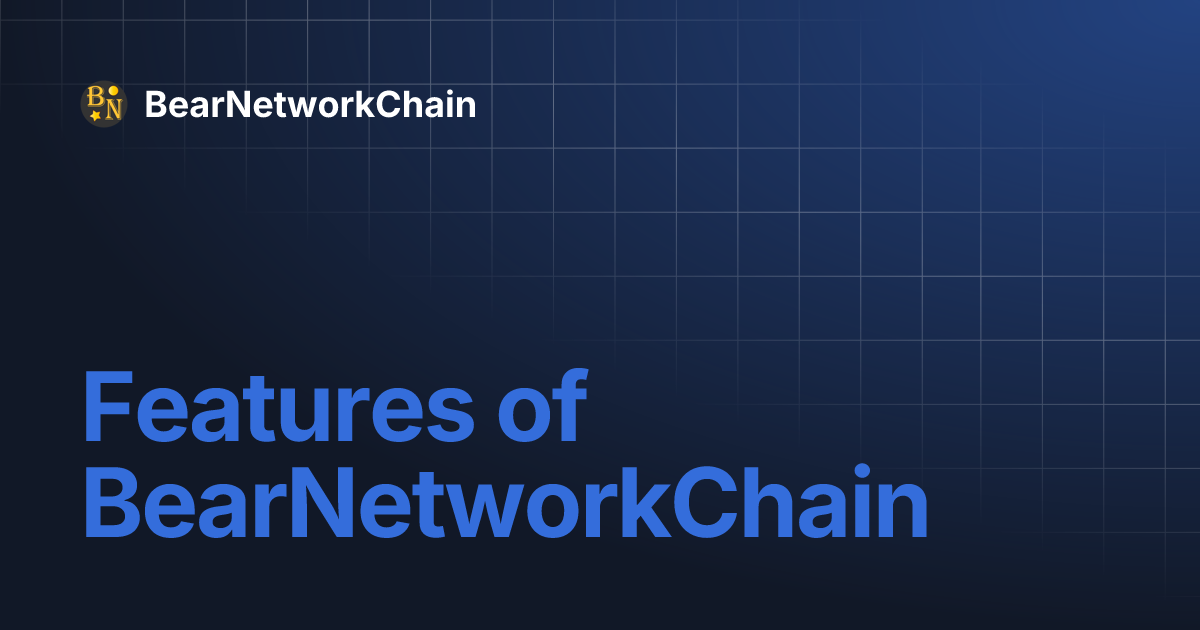 Features of BearNetworkChain | BearNetworkChain